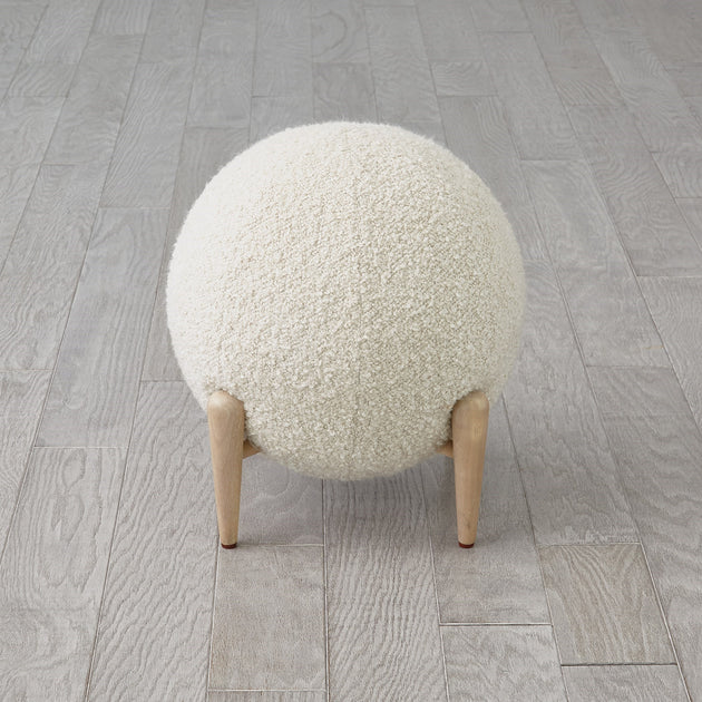 Shearling Ball Stool – Ashley Childers